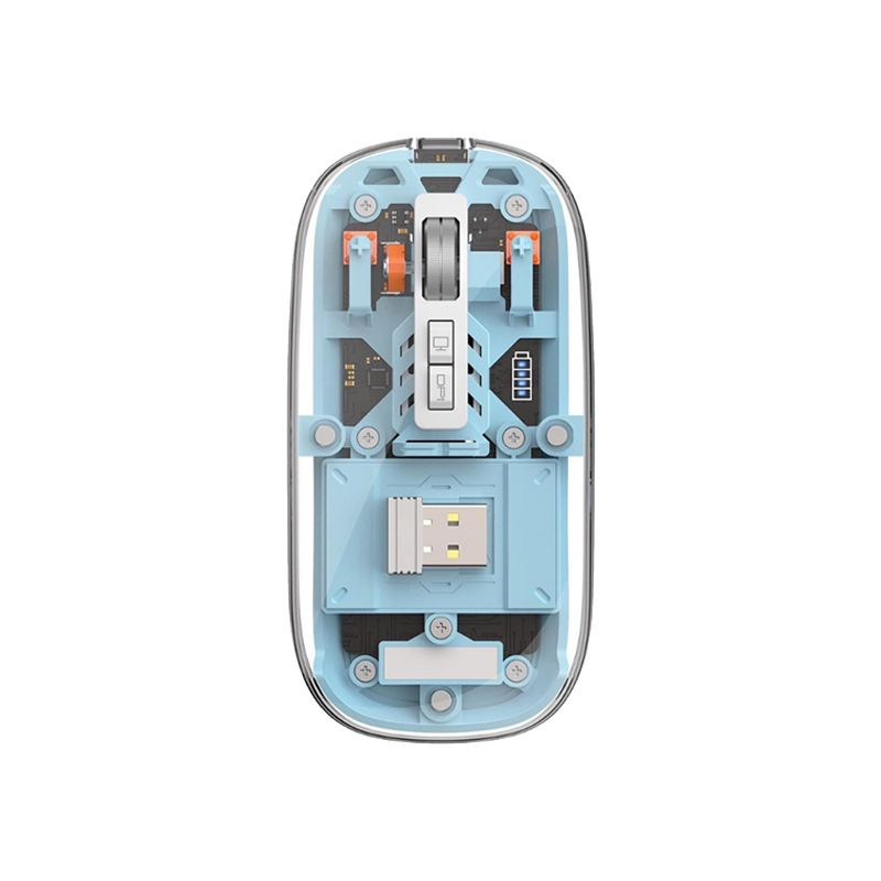 Ajwah Tech - WIWU CRYSTAL TRANSPARENT MAGNETIC WIRELESS MOUSE